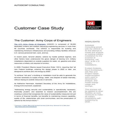Autodesk case study: US Army Corp of Engineers | PDF