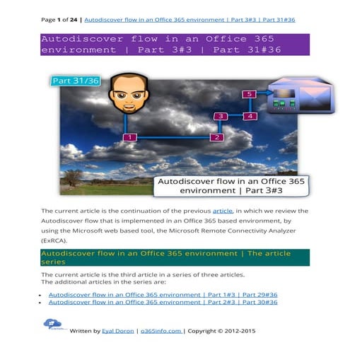 Autodiscover flow in an office 365 environment part 3#3 part 31#36 | PDF