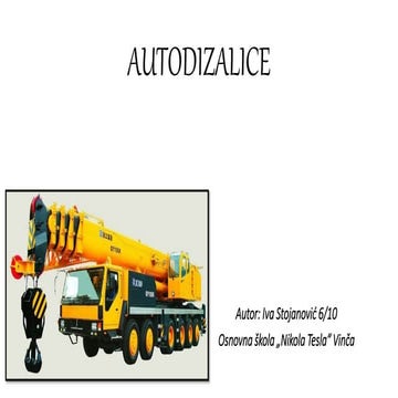 Autodizalice prezentacija | PPSX