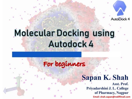 Autodock Made Easy with MGL Tools - Molecular Docking | PDF