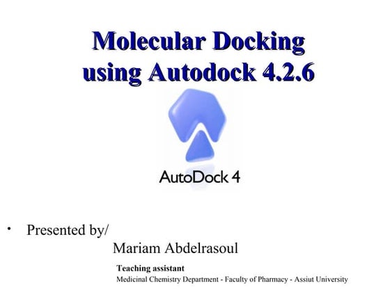 Autodock Made Easy with MGL Tools - Molecular Docking | PDF