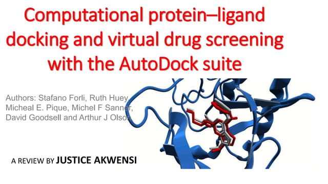 MOLECULAR DOCKING.pptx | Chemistry | Science
