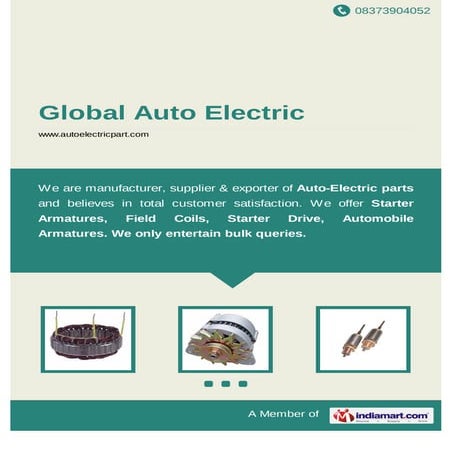 Global Auto Electric, Delhi, Starter Motor | PDF