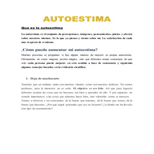EL ARBOL DE LA AUTOESTIMA, lo importante de descubrir tu esenciapptx | PPTX