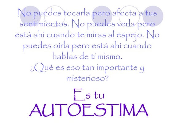 Diapo de autoestima | PPT