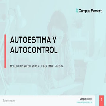 "Autoestima y autocontrol en la persona" | PDF