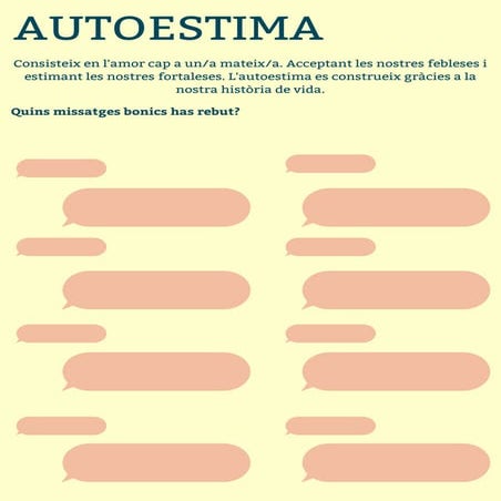 Actividades para trabajar las emociones y la autoestima | PDF