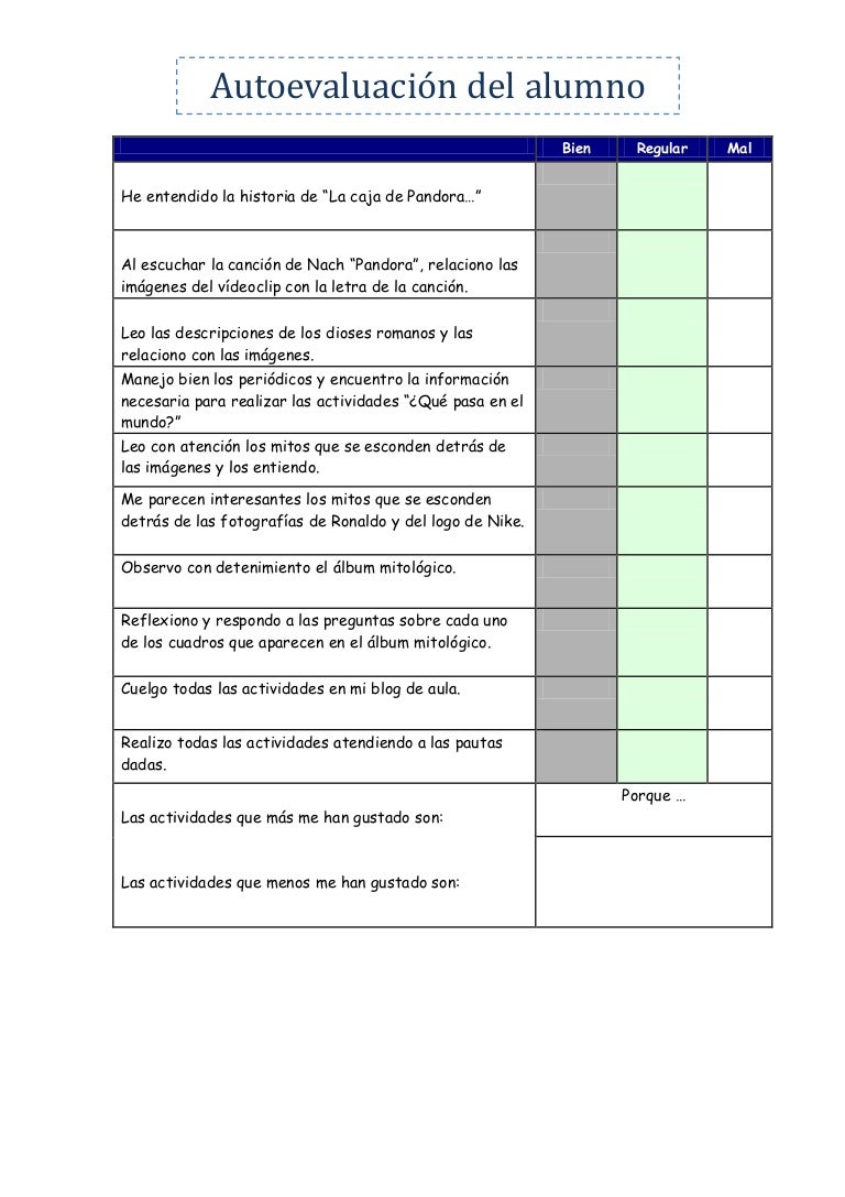 Formato De Evaluacion Evaluacion Ficha De Observacion Autoevaluacion Porn Sex Picture