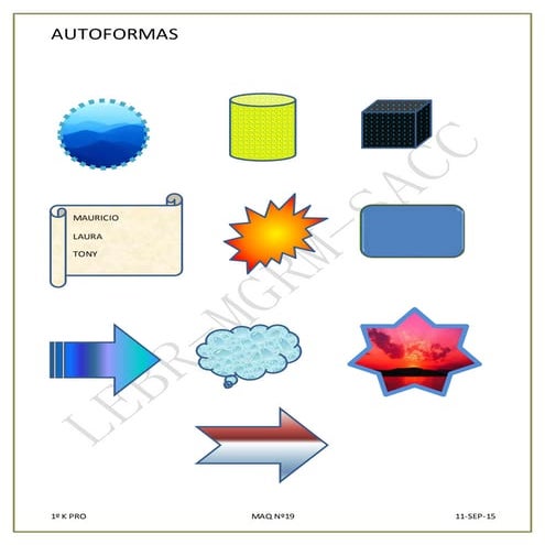 Autoformas 1ºk | PDF