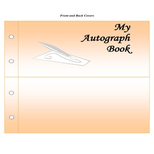 Autograph Book | DOCX