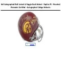 Autographed matt leinart reggie bush helmet replica fs - mounted ...