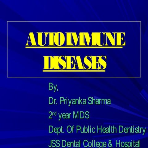 Auto-immune diseases | PPT