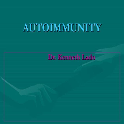 Autoimmune lecture of microbiology pptppt | PPT