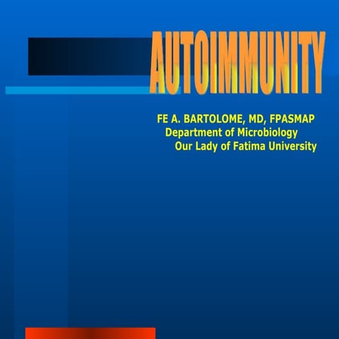 Autoimmunity | PPT