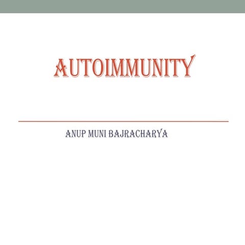 Autoimmune diseases | PPTX