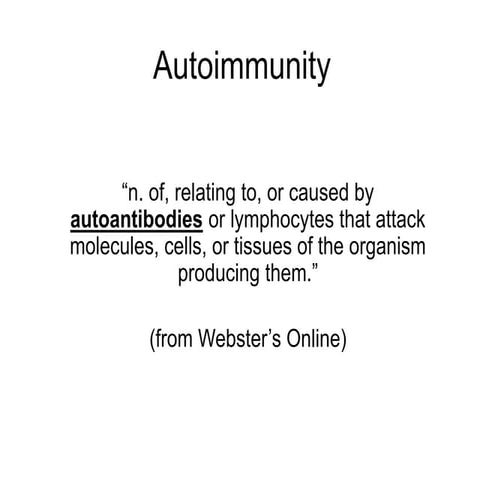 Mechanisms of autoimmunity | PPTX