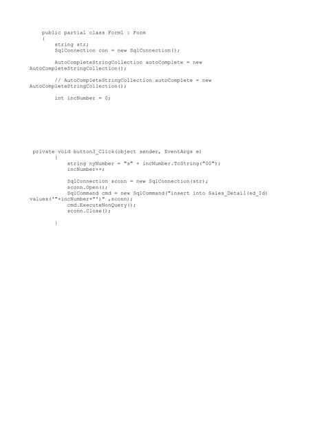 Auto increment number | PDF Auto increment number | PDF
