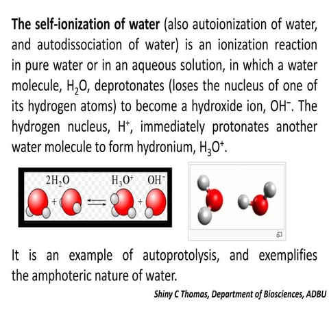 Chem 2 - Acid-Base Equilibria III: pH, pOH, and pKw | PPTX
