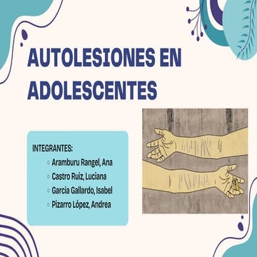 diapositivas sobre autolesiones en adolescentes | PDF