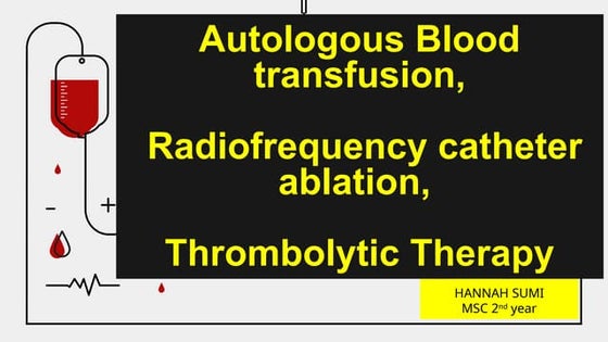 AUTOLOGOUS BLOOD TRANSFUSION | PPTX