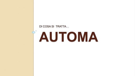 Informatica - Gli Automi | PPT