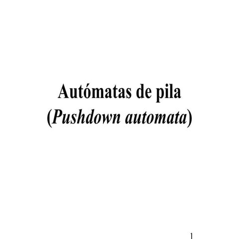 Automatas de pila | PPT
