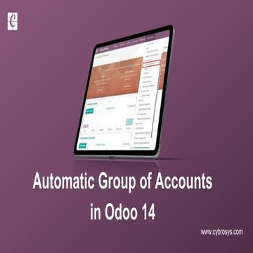 Automatic Group of Accounts in Odoo 14 | PPTX
