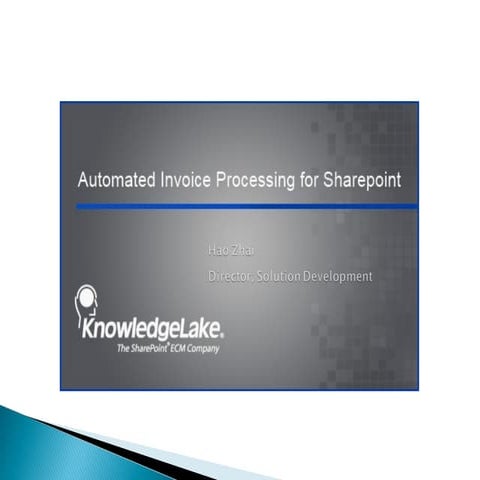 Automated Invoice Processing for SharePoint | PPT | Technology & Computing