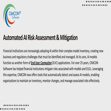 Automated AI Risk Assessment & Mitigation | PDF