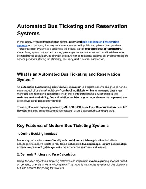 Online bus ticketing system | PPTX | Rail Travel | Travel Type