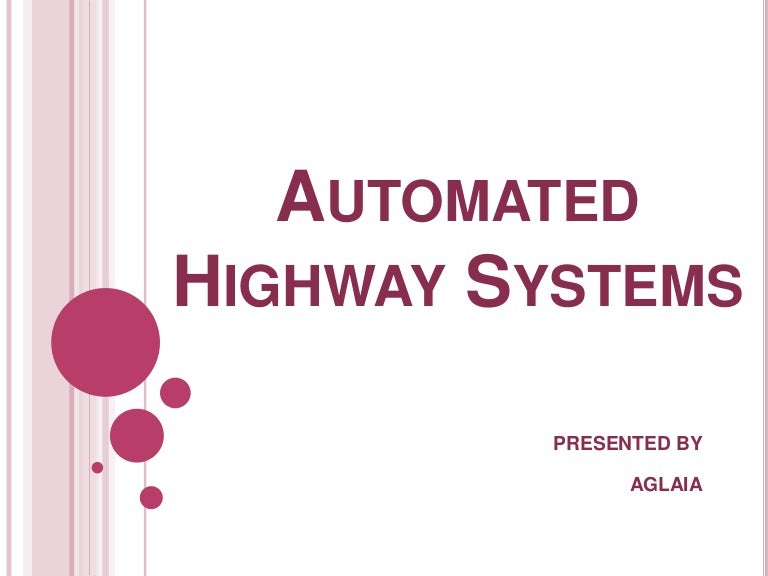 Automated Highway Systems 