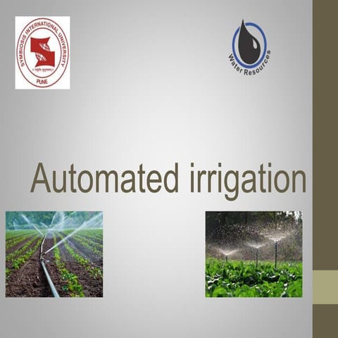 Automated irrigation | PPTX