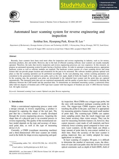 3D PRINTING - REVERSE ENGINEERING | PPTX