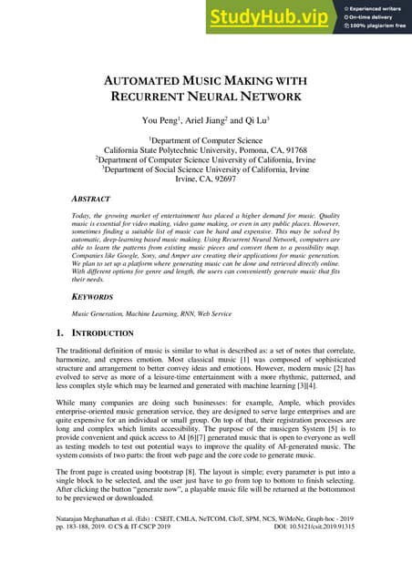 Music genres classification by deep learning | PDF | Digital Audio | Computer Software and ...