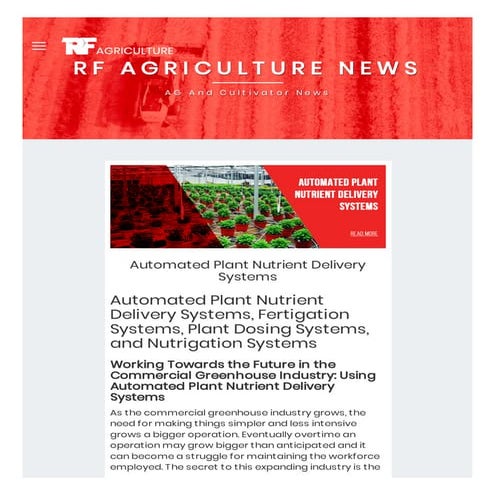 Automated plant nutrient delivery systems | PDF