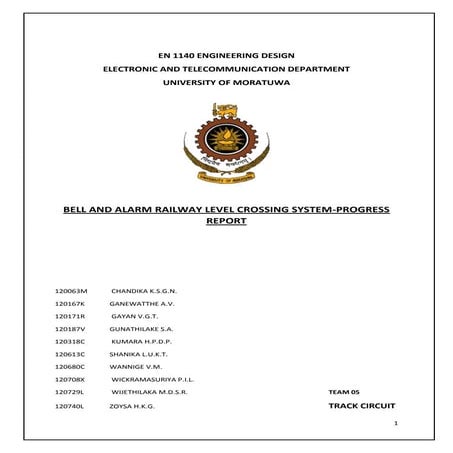 Automated railway level crossing protection system-track circuit | PDF