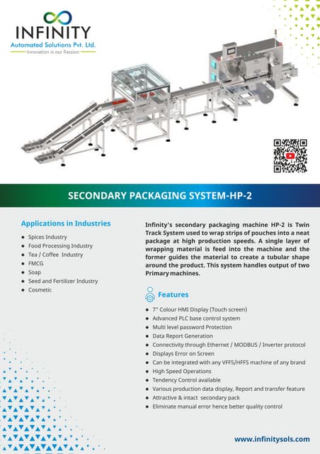 Two Track Flow Wrap Secondary Packaging System | PDF