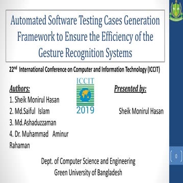 Automated software testing cases generation framework to ensure the ...