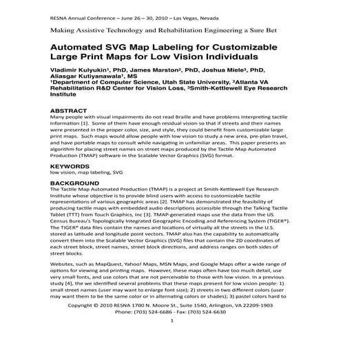 Automated SVG Map Labeling for Customizable Large Print Maps for Low ...