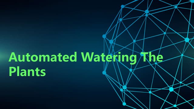 AUTOMATIC PLANT WATERING SYSTEM USING ARDUINO BASED PPT | PPTX