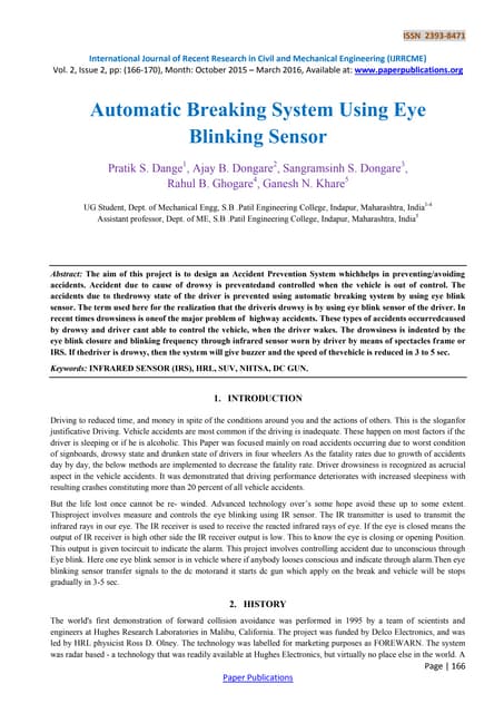Vehicle Accident Prevention by Eye Blinking Sensor and Alcohol Detector ...
