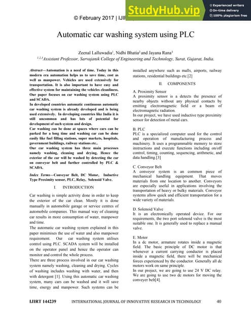 Design and development of automatic car wasing system ppt.pptx