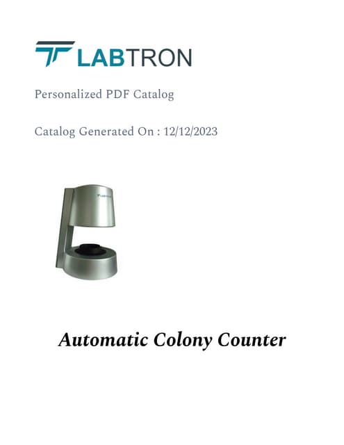 Automatic-Colony-Counter | PDF | Cameras and Camcorders | Consumer Electronics