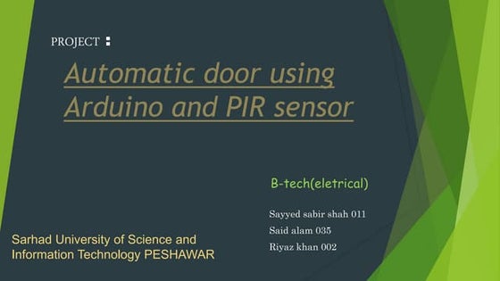 Automatic Room Lights Controller Using Arduino And Pir Sensor Pdf