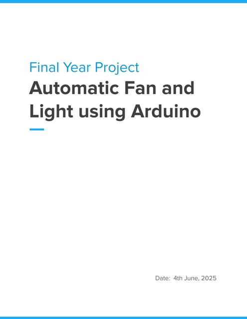 Temperature Controlled Fan Project | PDF