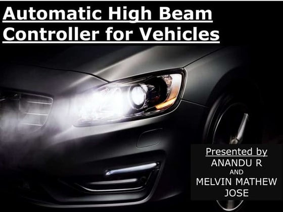 Automatic headlight intensity control system | PPTX | Auto Safety ...