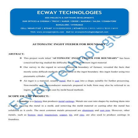 Automatic ingot feeder for boundary | DOCX