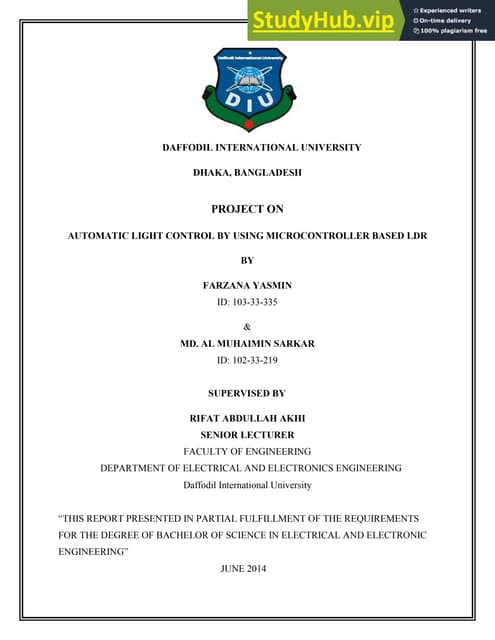 Adaptive lighting system for automobiles | PPTX