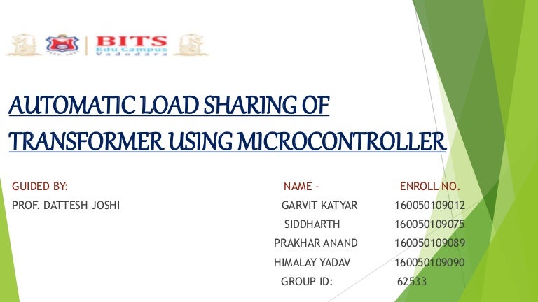Automatic Load Sharing Of Transformer Using Microcontroller