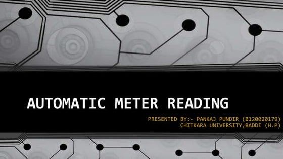 Automatic meter reading | PPT
